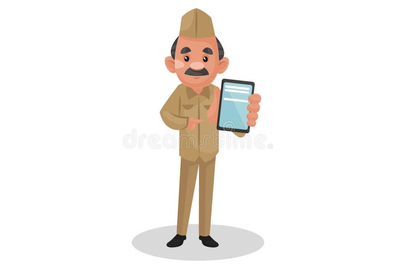 Postman Vector Cartoon Character Illustration Stock Vector ...