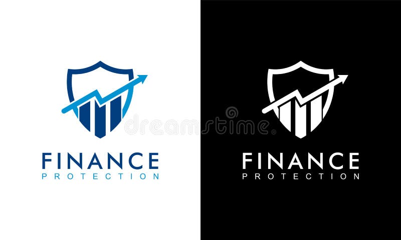 Accounting and Financial Logo Protection Concept Vector Stock Vector ...