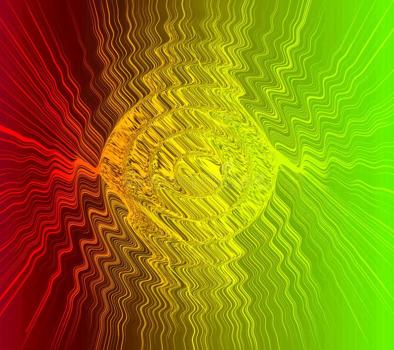 Wavy Yellow Color Fiber Effect Stock Illustration - Illustration of ...