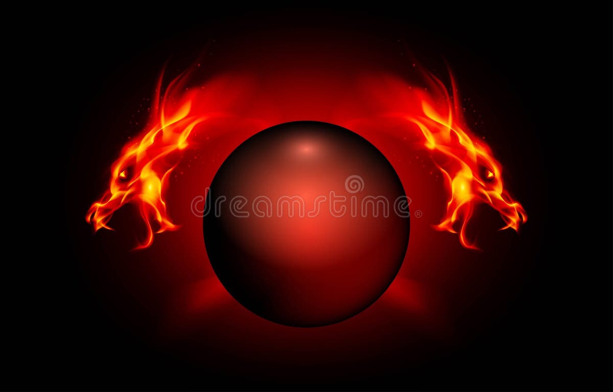 Fire Dragon Ball Logo Stock Illustrations – 24 Fire Dragon Ball Logo ...