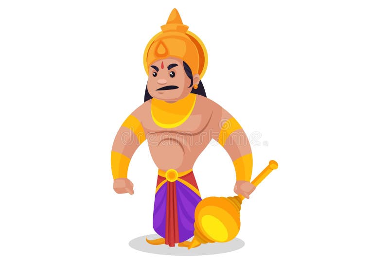 Bhima Vector Cartoon Illustration Stock Vector - Illustration of ...