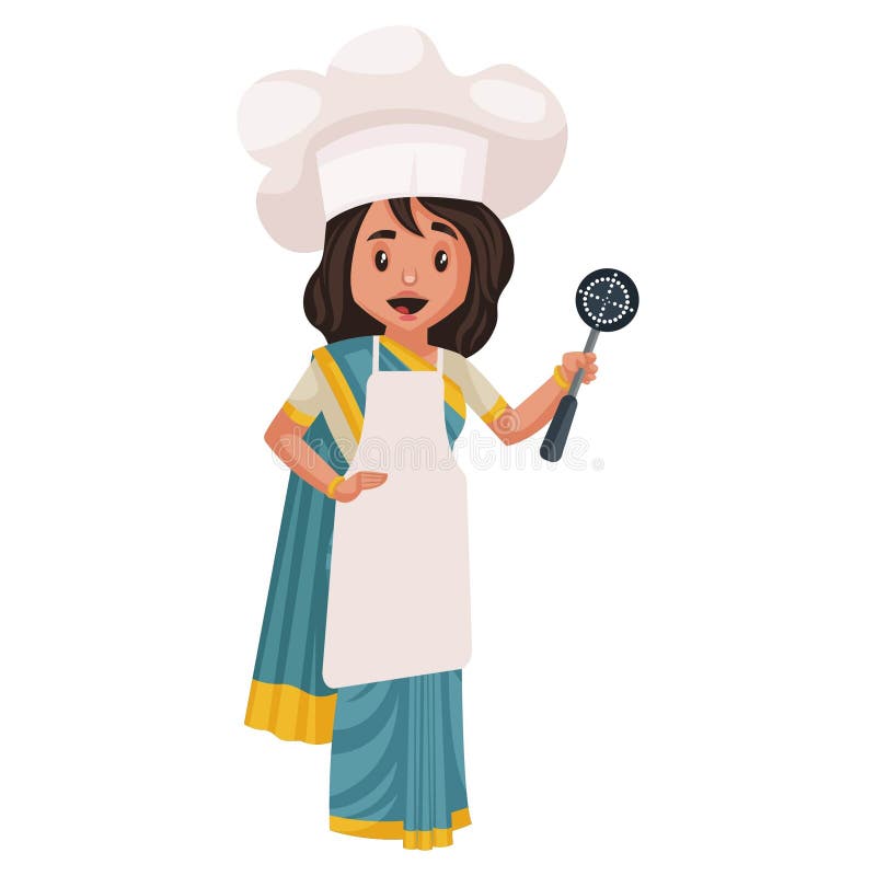 Vector Graphic Illustration of Lady Chef Stock Vector - Illustration of ...