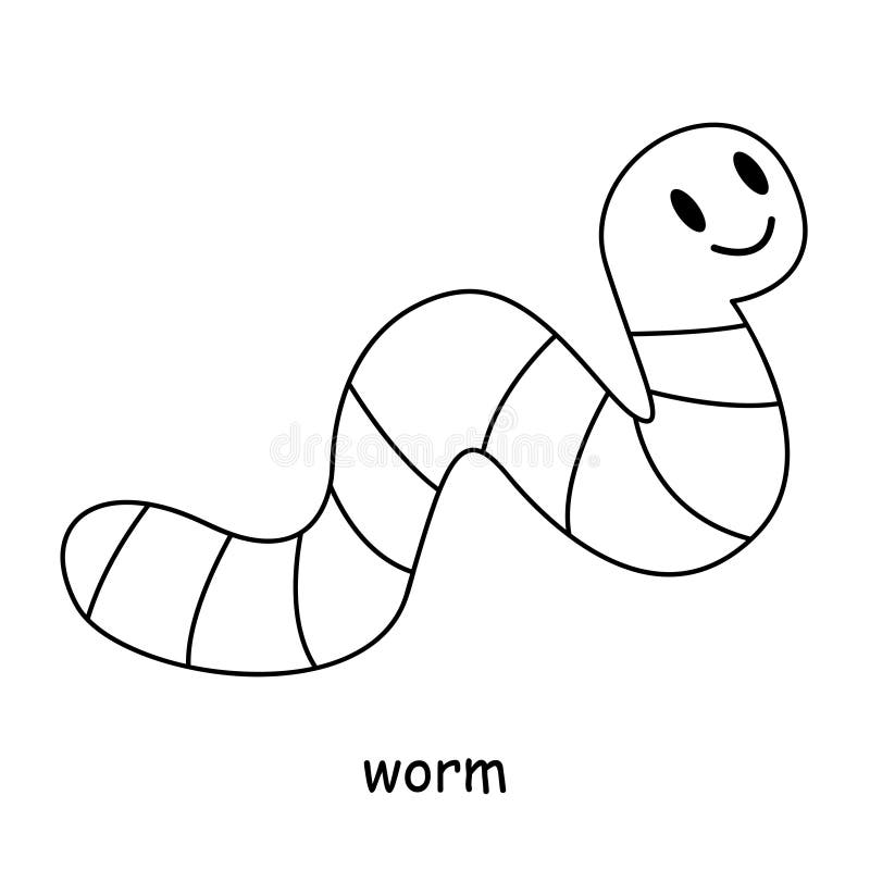 Worm Coloring Stock Illustrations – 800 Worm Coloring Stock ...
