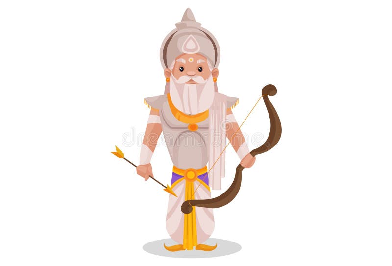 Bhishma Pitamaha Vector Cartoon Illustration Stock Vector ...