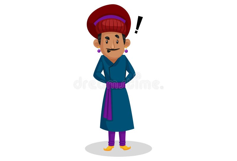 Birbal Vector Cartoon Illustration Stock Vector - Illustration of ...