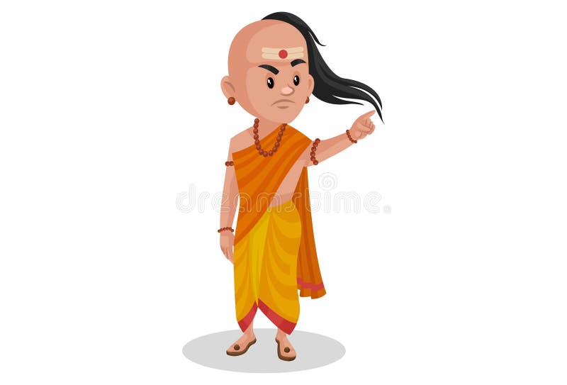 Chanakya Vector Cartoon Illustration Stock Vector - Illustration of ...