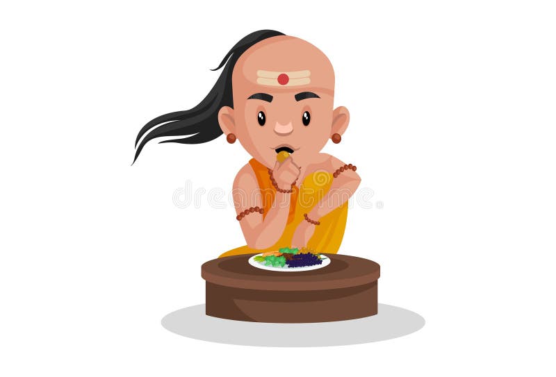 Chanakya Vector Cartoon Illustration Stock Vector - Illustration of ...