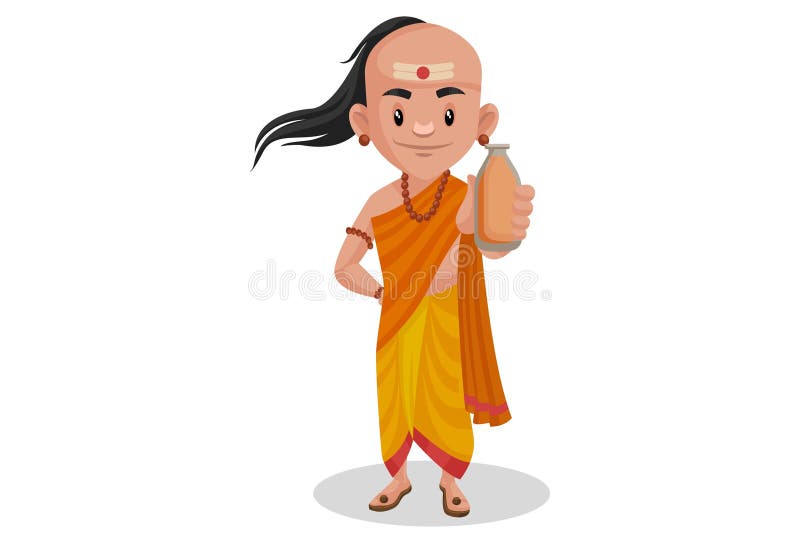 Chanakya Vector Cartoon Illustration Stock Vector - Illustration of ...