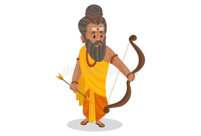 Vector Graphic Illustration of Dronacharya Stock Vector - Illustration ...