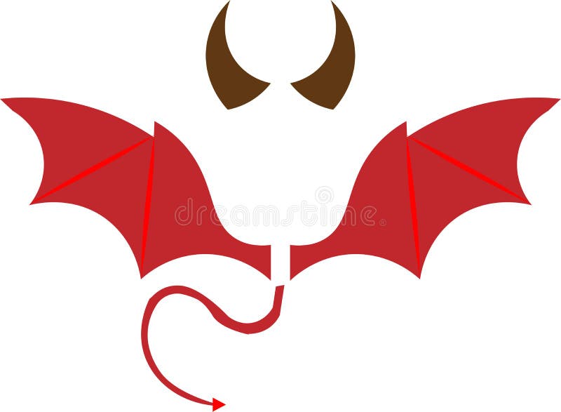 Vector of the red devil stock vector. Illustration of symbols - 225083463