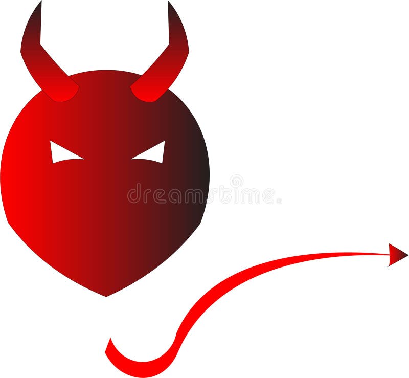 Vector of the red devil stock vector. Illustration of symbols - 225083463