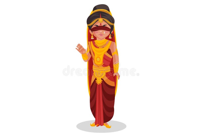 Gandhari Stock Illustrations – 18 Gandhari Stock Illustrations, Vectors ...