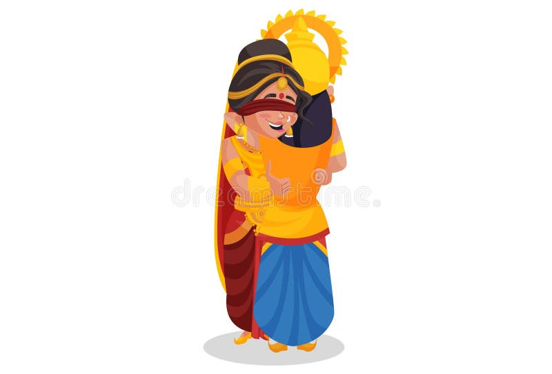 Gandhari Stock Illustrations – 18 Gandhari Stock Illustrations, Vectors ...