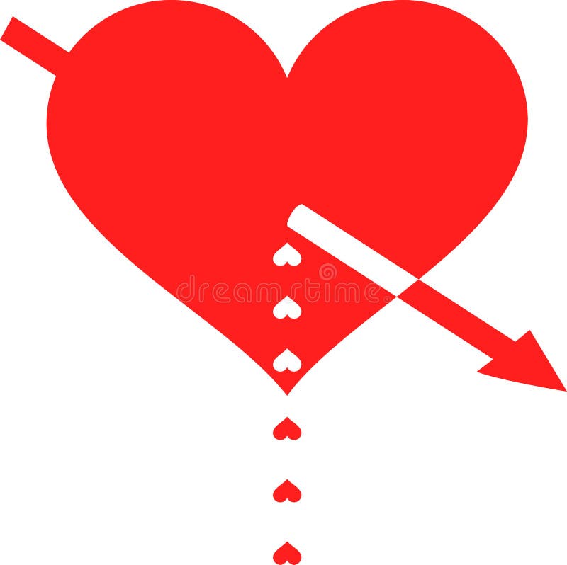 Basic red heart stock vector. Illustration of heart - 225514190