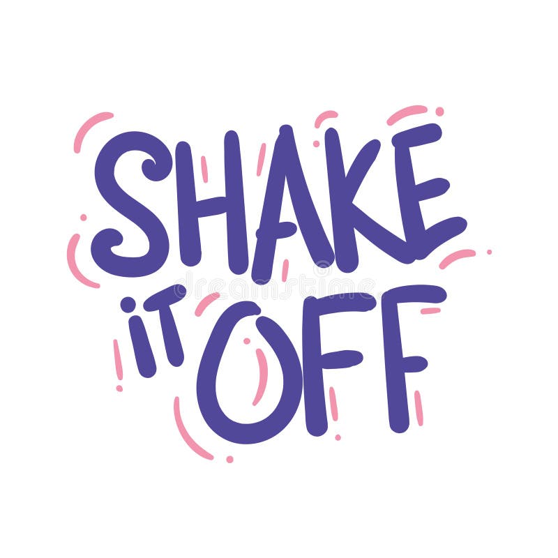 Shake it Off Dance Party Quote Text Typography Design Vector ...