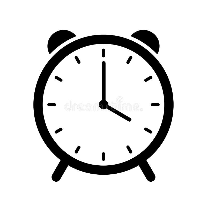 Time and Clock Icon. Time Management and Deadline Alarm Icon. Stock ...