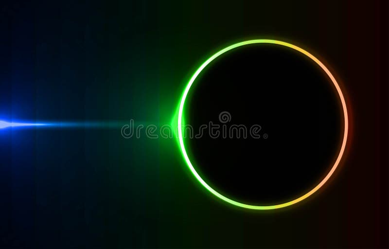 Abstract Neon Effect Fantasy Background. Basic RGB Stock Vector ...