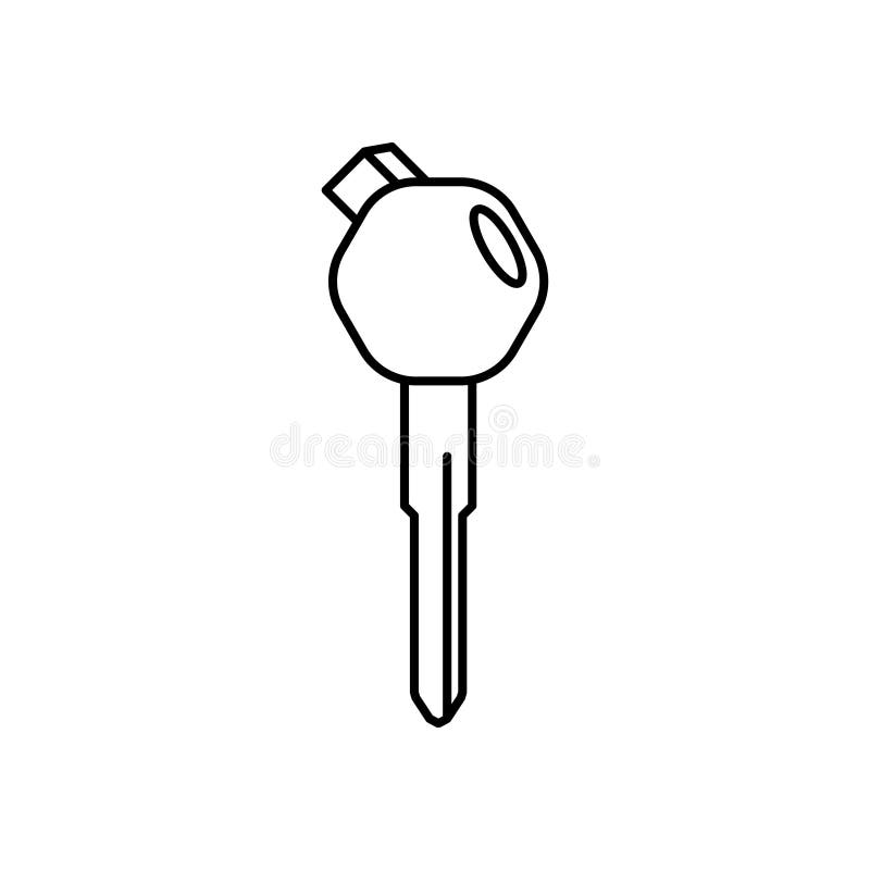 Motorcycle Key Icon, Simple Key Design Template Stock Vector ...