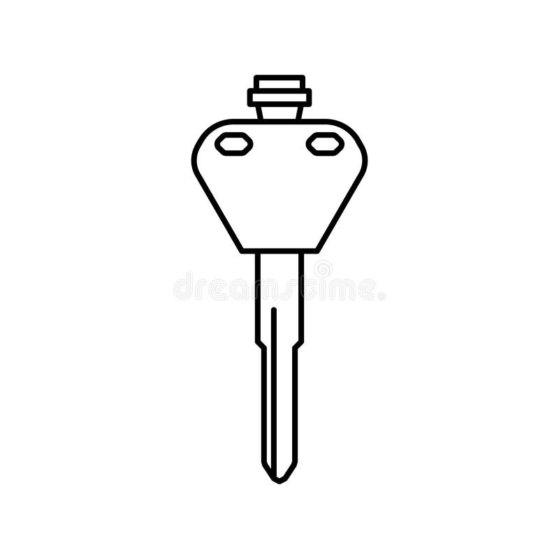 Motorcycle Key Icon, Simple Key Design Template Stock Vector ...