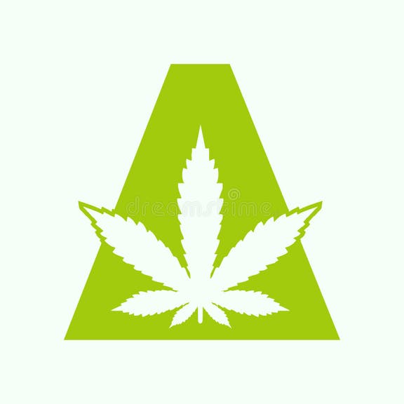 Basic RGB Weed Marijuana Triangele Stock Vector - Illustration of font ...