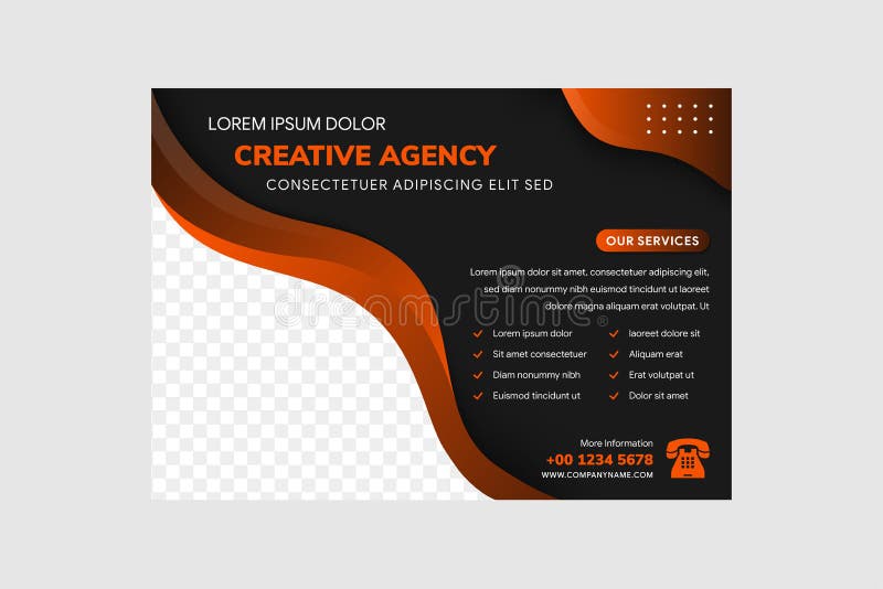 Brown Flyer Template. Brochure Design. A4 Size Stock Vector ...