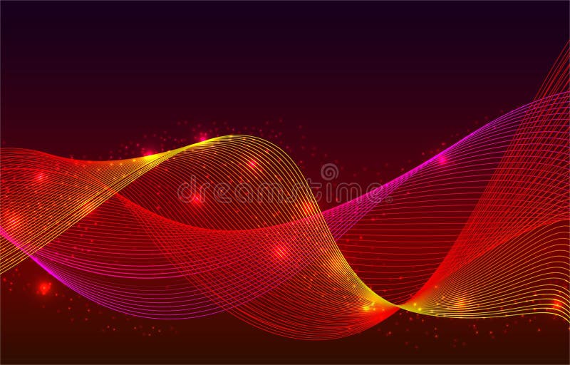 Abstract Wave Glitter Basic RGB Stock Illustration - Illustration of ...