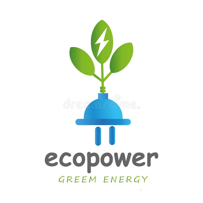 Ecopower Logo Vector Design Stock Illustration - Illustration of carbon ...