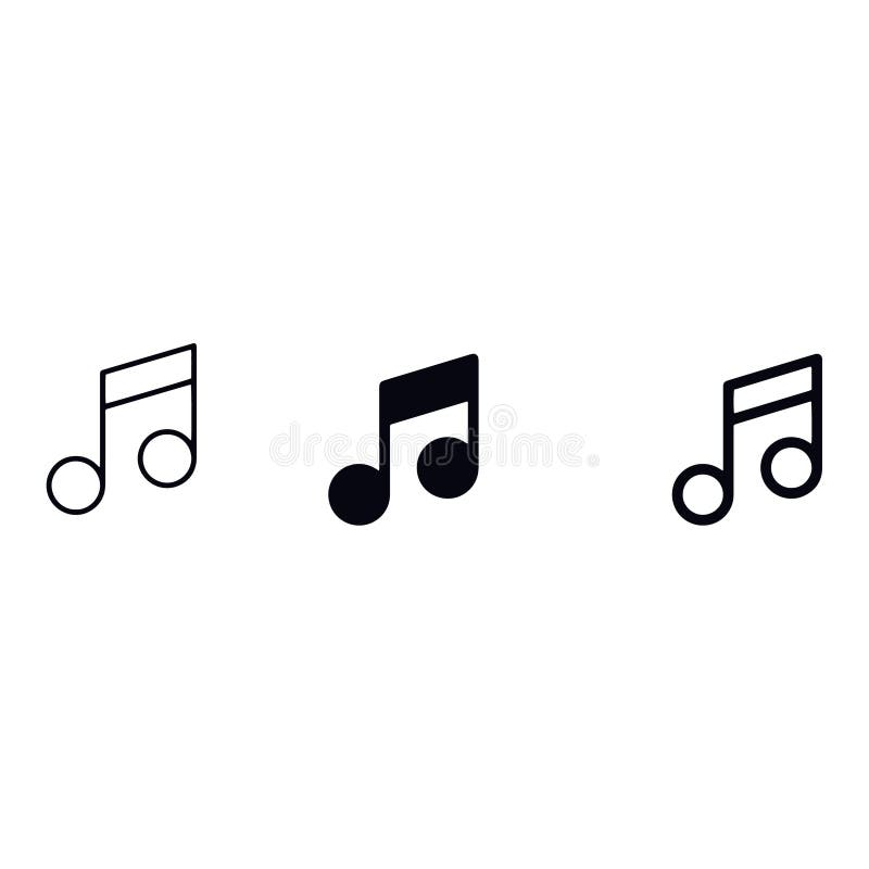 Musical Note Concert Icons Vector Design Stock Vector - Illustration of ...