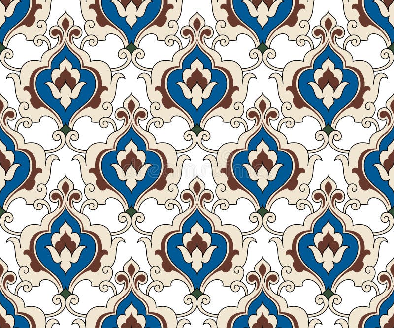 Seamless Pattern, Traditional Persian Elements. Stock Vector ...