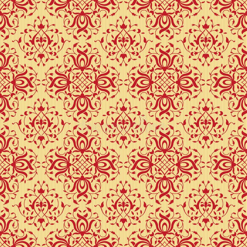 Seamless Red Pattern, Traditional Persian, East Decor. Stock Vector ...