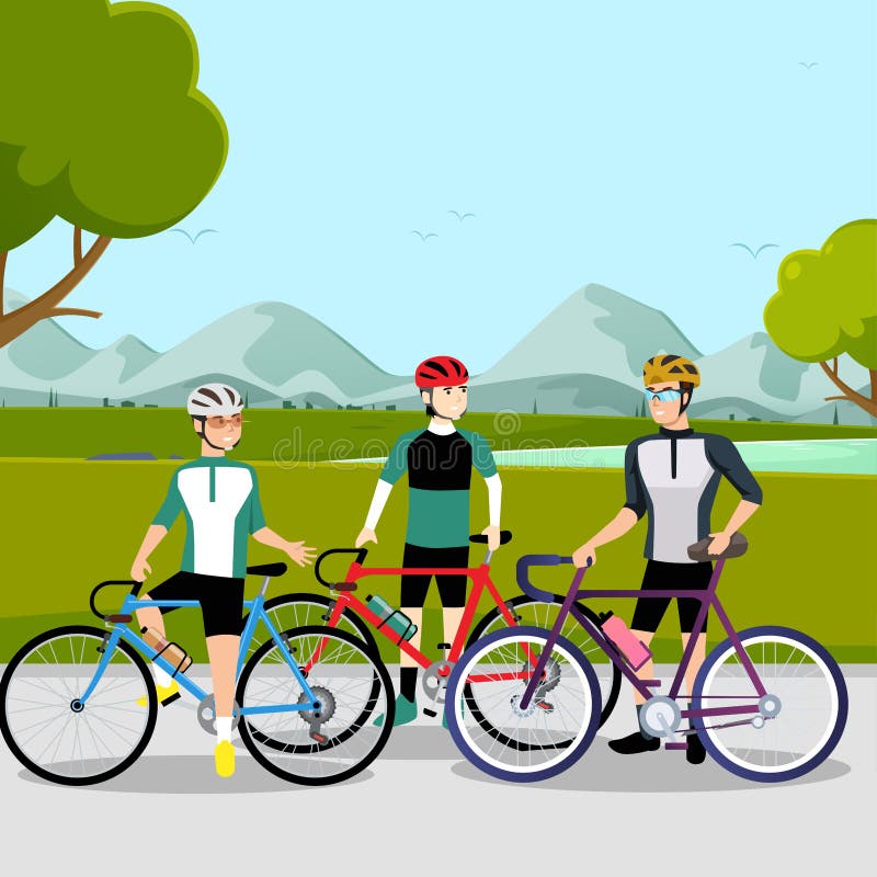 Group Road Cyclist Stock Illustrations – 602 Group Road Cyclist Stock ...