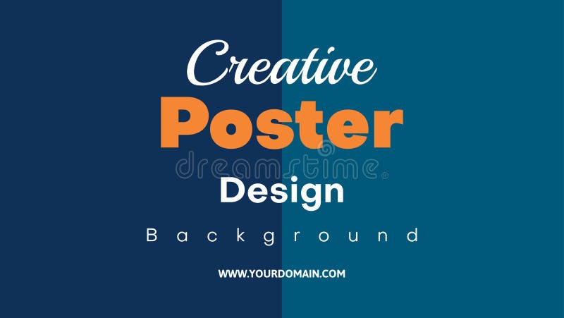 Simple Business Poster Design Template with Geometric Shape Stock ...