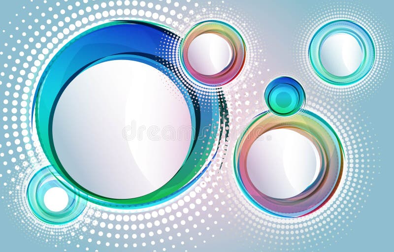 Abstract Vector Circle Halftone Background. Basic RGB Stock Vector ...