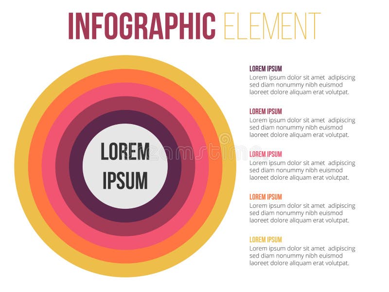 Circle Layer Information Infographic Element Stock Vector ...