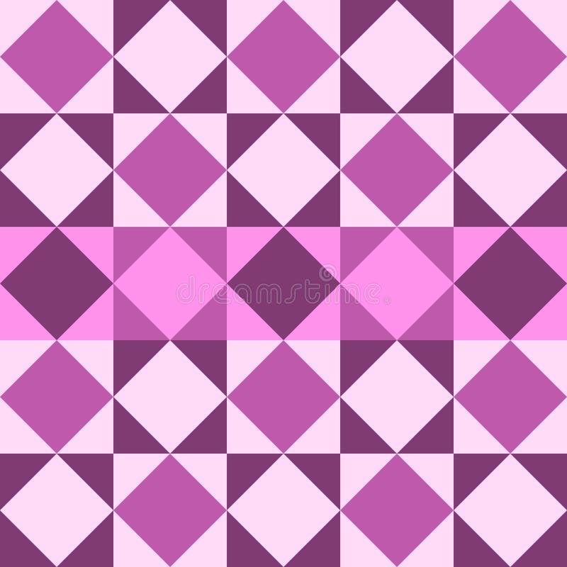 Violet Square Pattern, Geometric Template Stock Vector - Illustration ...