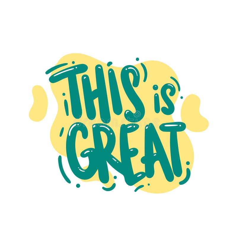 This is Great Quote Text Typography Design Graphic Vector Stock Vector ...