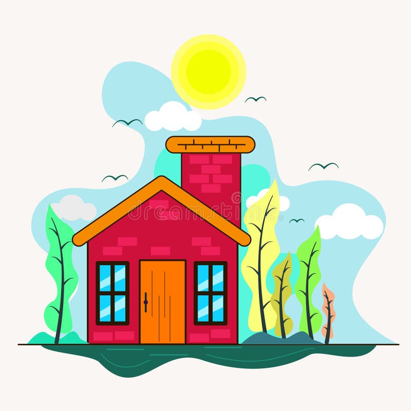 The Atmosphere of My House is Beautiful and Peaceful. Stock ...