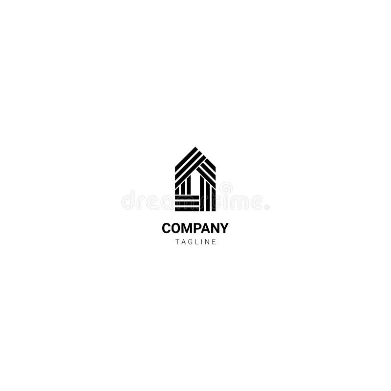Home Geometry Monogram Logo Stock Vector - Illustration of geometry ...