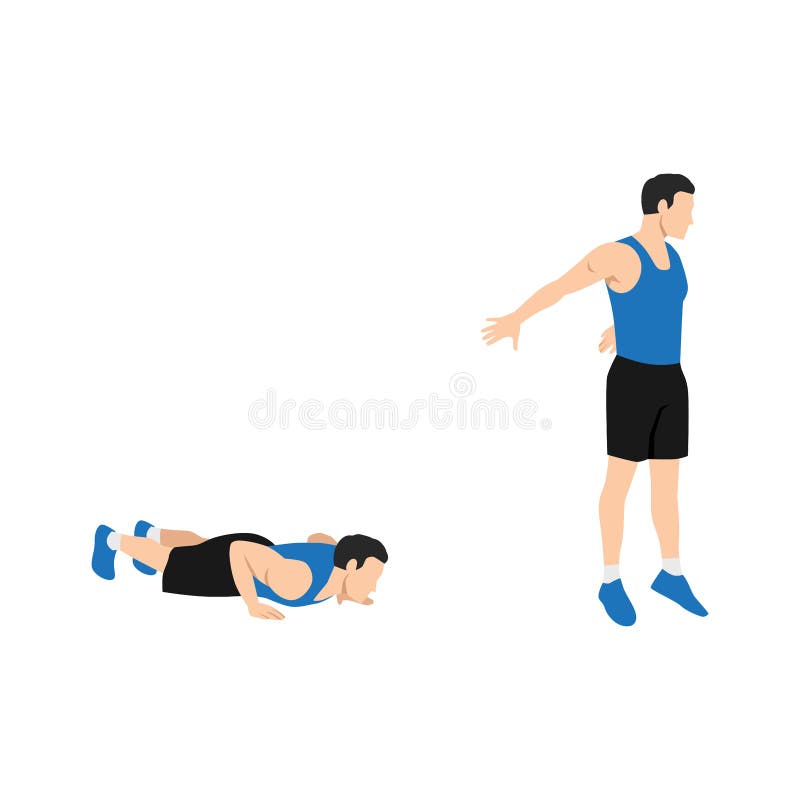 Burpees Instruction Stock Illustrations – 7 Burpees Instruction Stock ...