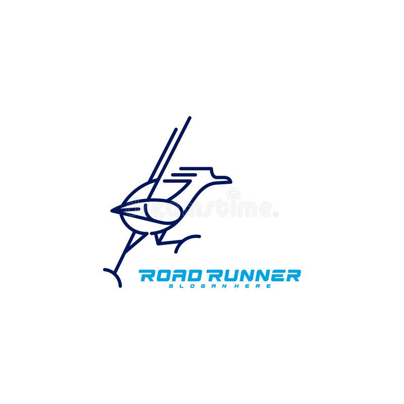 Roadrunner Bird Logo Vector Illustration Design Stock Vector ...