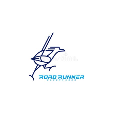 Roadrunner Bird Logo Vector Illustration Design Stock Vector ...