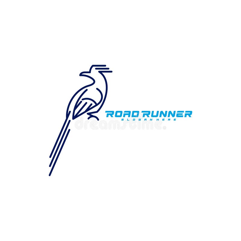 Roadrunner logo stock image. Illustration of bird, black - 136823017