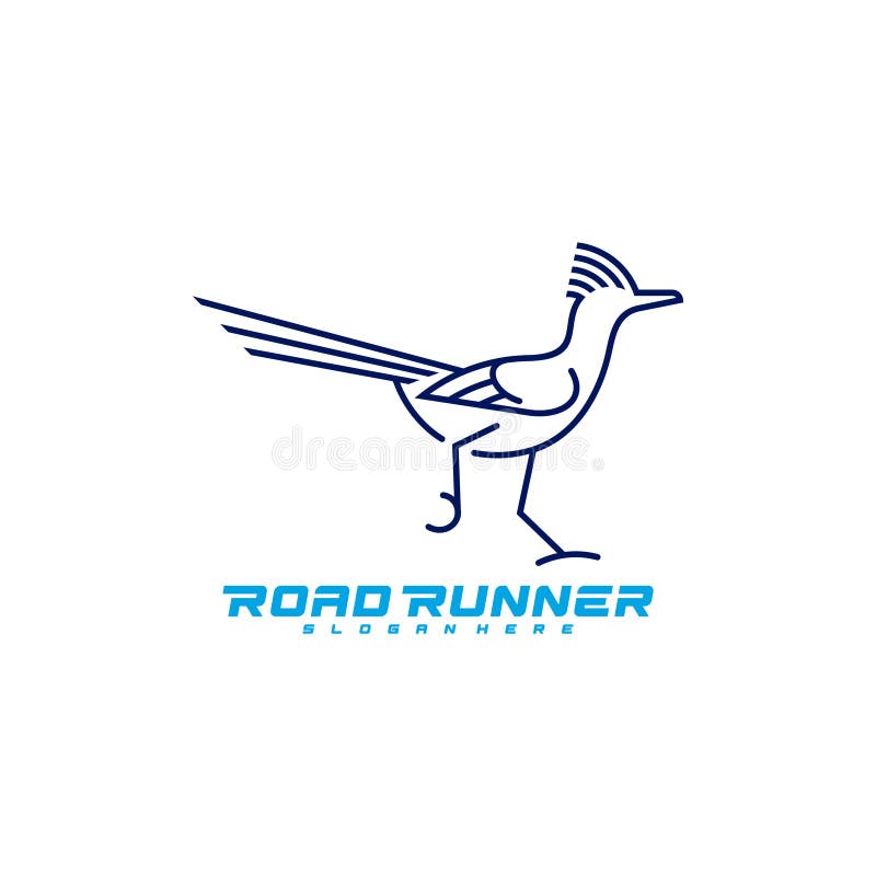 Roadrunner Logo in Red Circle. Bird Logo. Stock Image - Illustration of ...