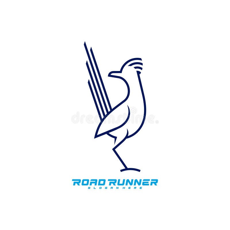 Roadrunner Bird Logo Vector Illustration Design Stock Vector ...