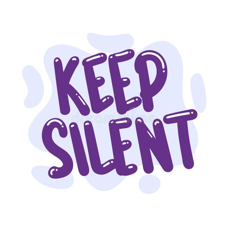 Keep Silent Quote Text Typography Design Graphic Vector Stock Vector ...