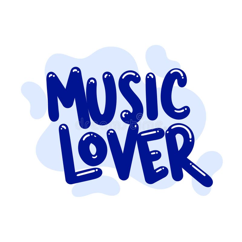 Music Lover Quote Text Typography Design Graphic Vector Stock Vector ...
