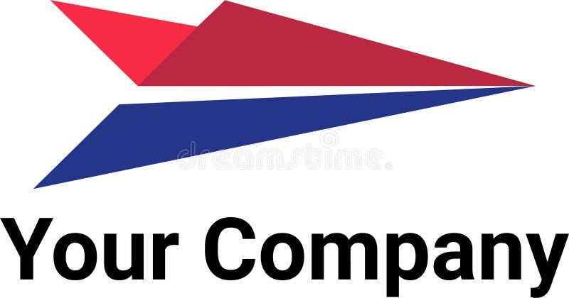 Paper Plane Flight Travel Logo Company Stock Vector - Illustration of ...
