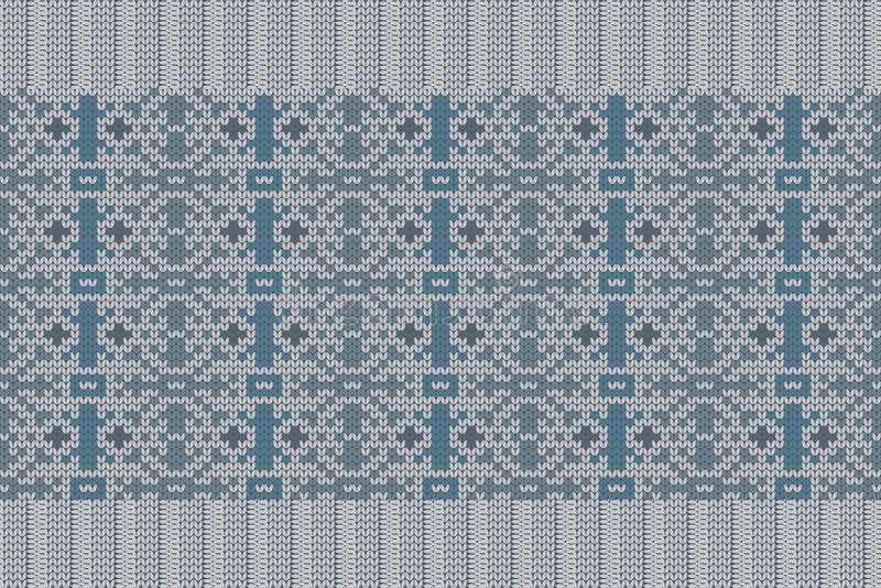 Vector Seamless Border, Pattern. Beautiful Blue Embroidery Pattern on a ...