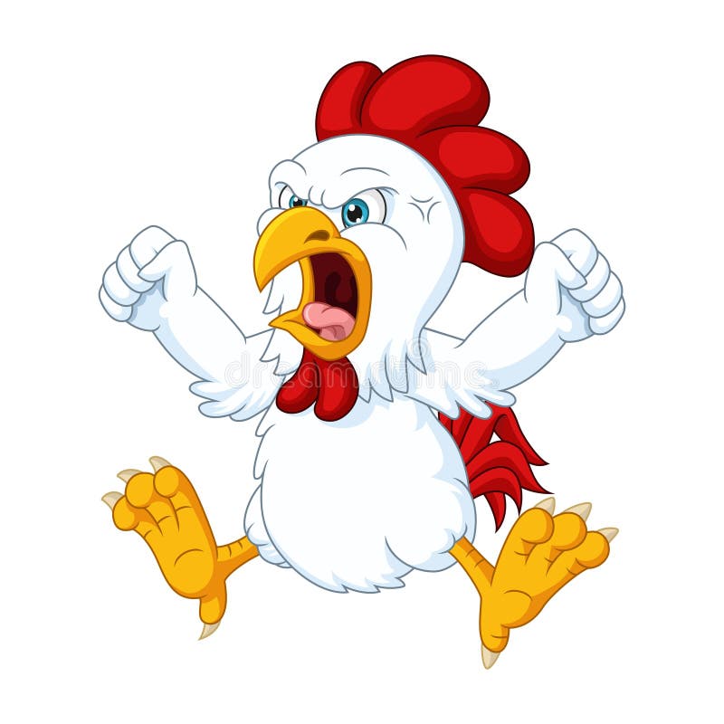 Scared Chicken Cartoon Images