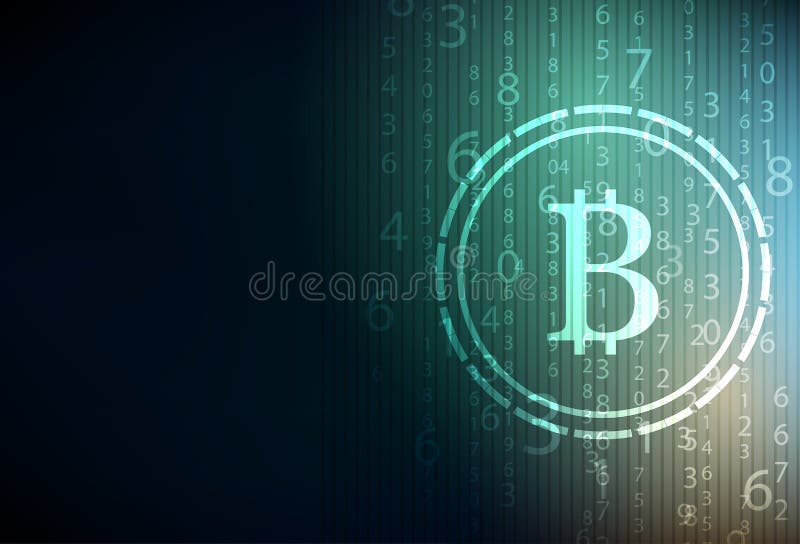 Technology Vector Bitcoin Concept Illustration Desing Stock Vector ...